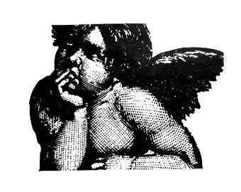 Cherub Sticker - Etsy