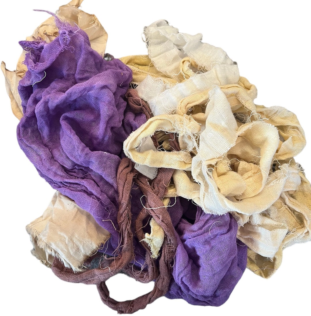 Fabric Scraps Gauze Muslin Fabric Scrap Bag Junk Journal Ships in 1 ...