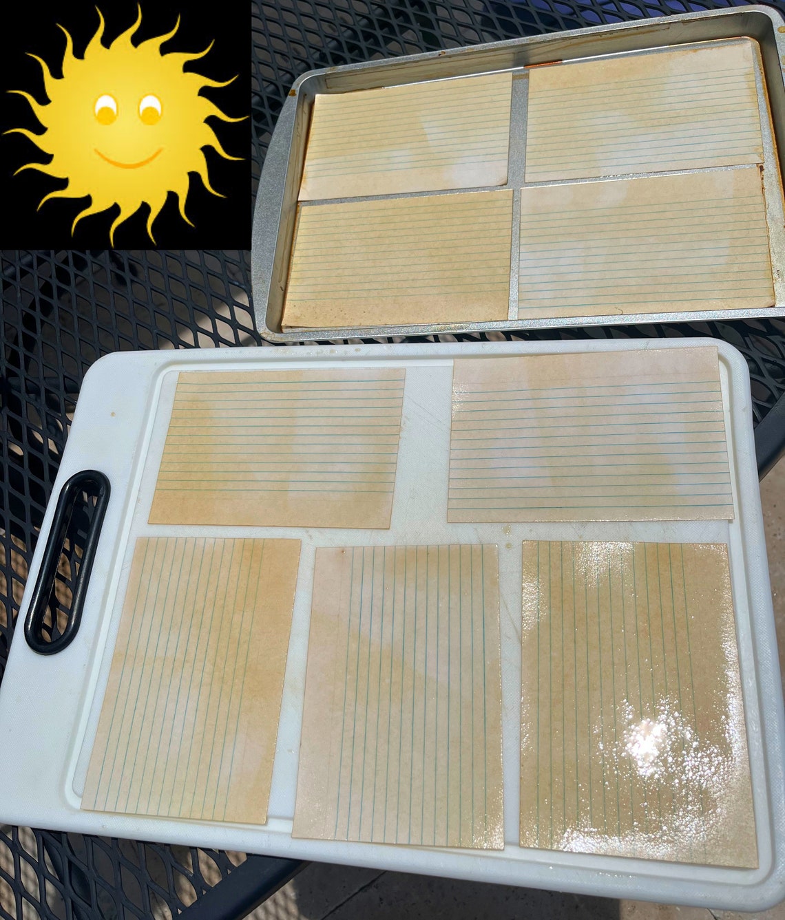 Tea Stained Index Cards 12 Sheets Tea Stained 3 X 5 Index - Etsy