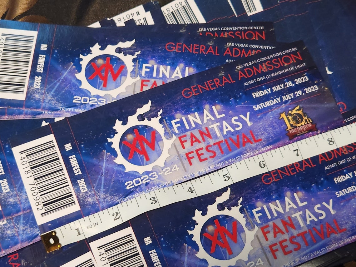 FFXIV FANFEST 2023 Commemorative Ticket - Etsy
