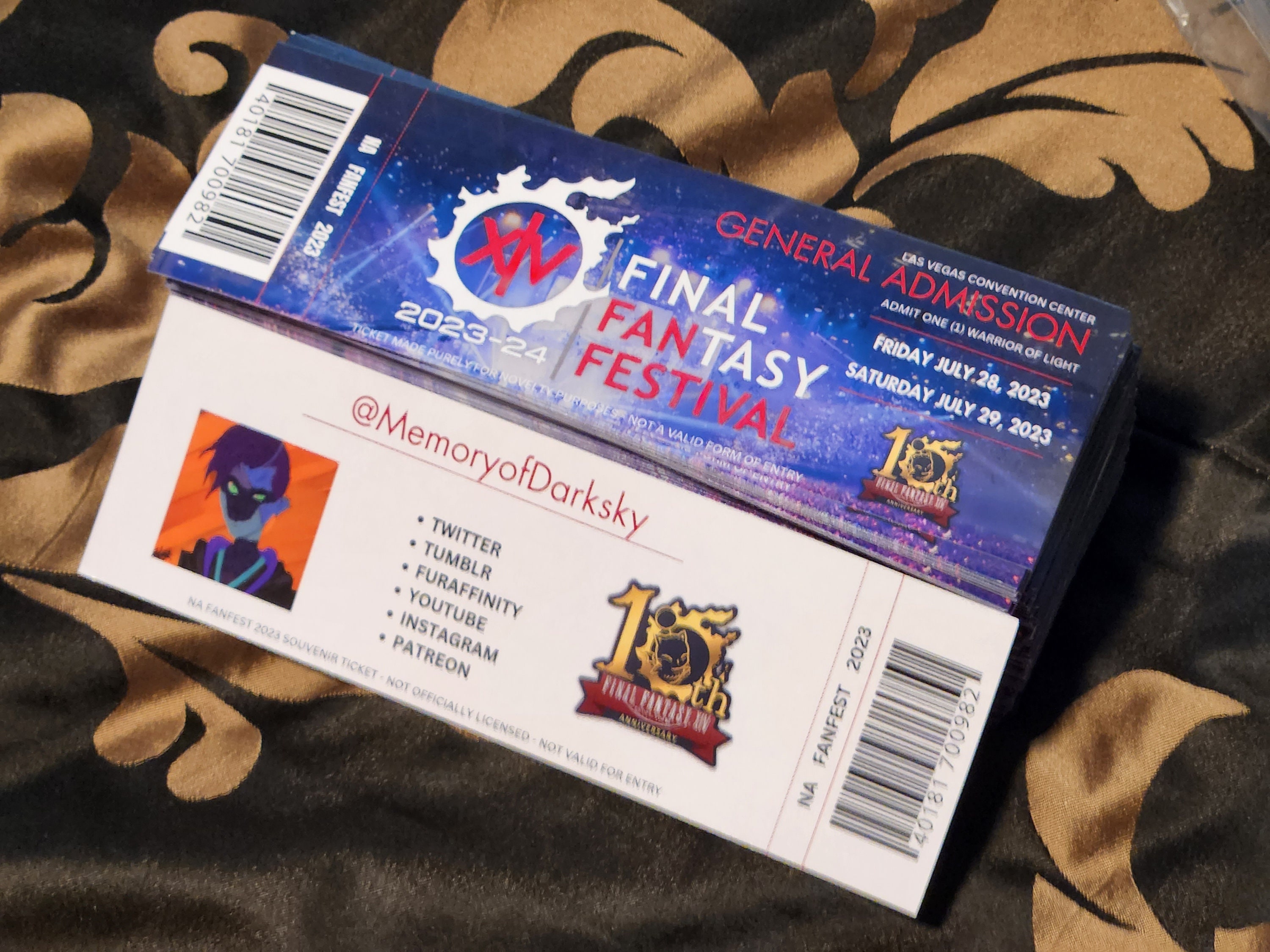 FFXIV FANFEST 2023 Commemorative Ticket - Etsy