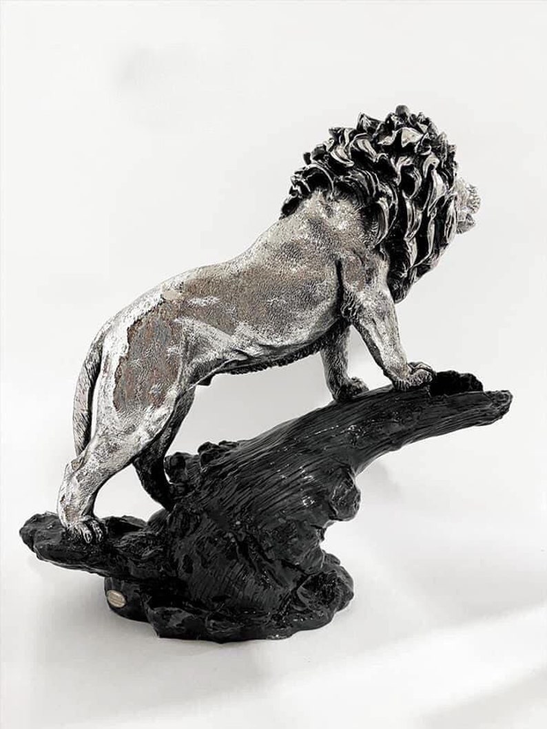 Lion Sculpture .999 Fine Silver - Etsy