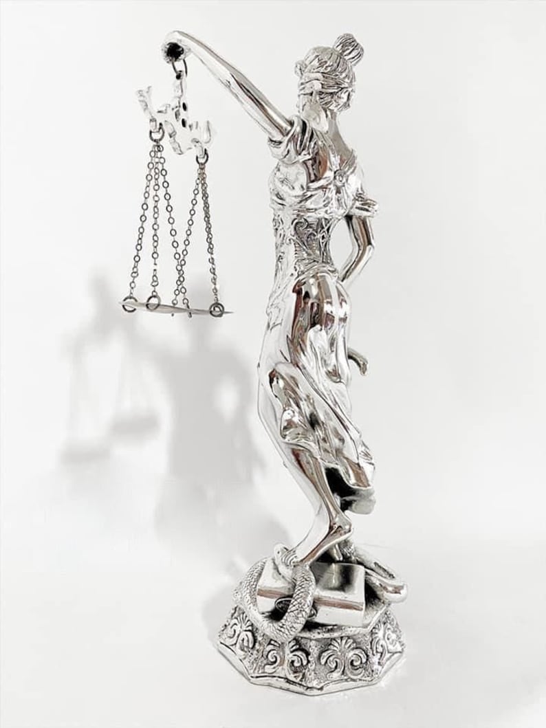 Lady Justice Law .999 Fine Silver - Etsy