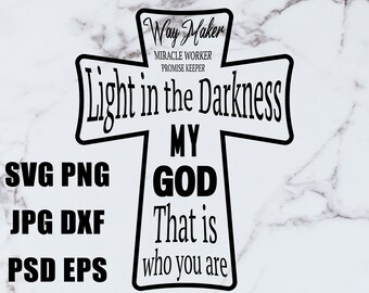 Way Maker SVG, Cross SVG, Christian Svg, Way Maker Canvas SVG, Jesus ...