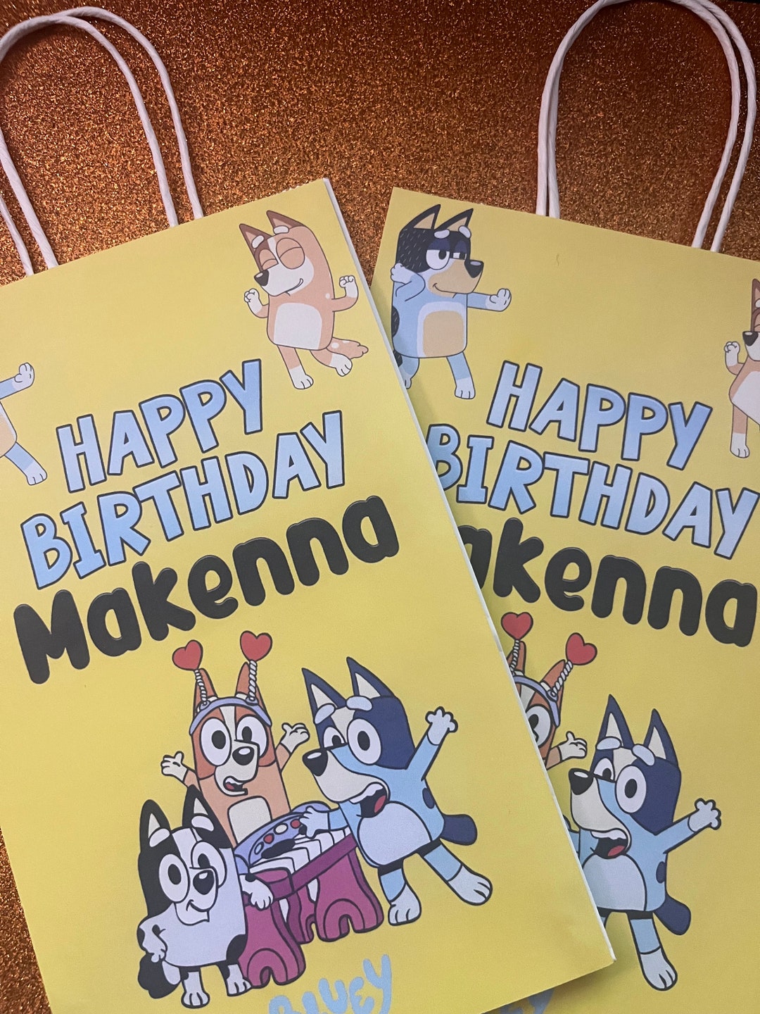 Happy Birthday to You Bluey Birthday Gift Bag for Party Favors - Etsy