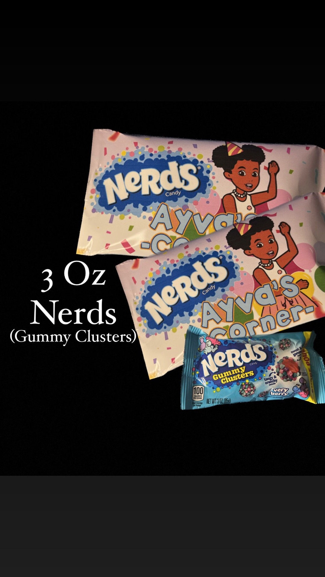 Personalized Nerds Cluster Candy Bag Favors For Party Or Event Etsy