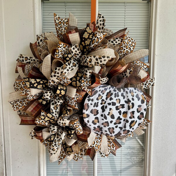 Leopard Print Wreath - Etsy