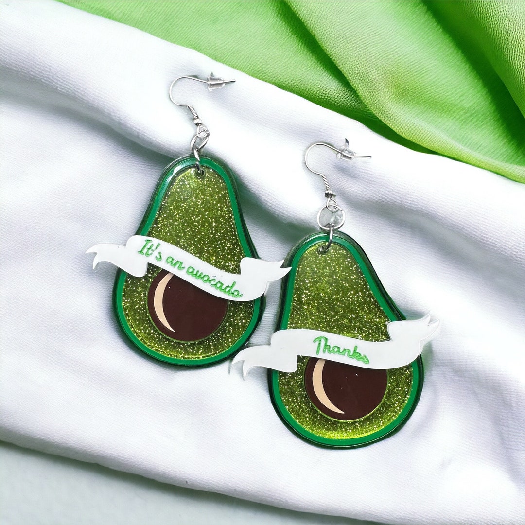 Its an Avocado, Thanks! Vine Meme Acrylic Earrings - Etsy