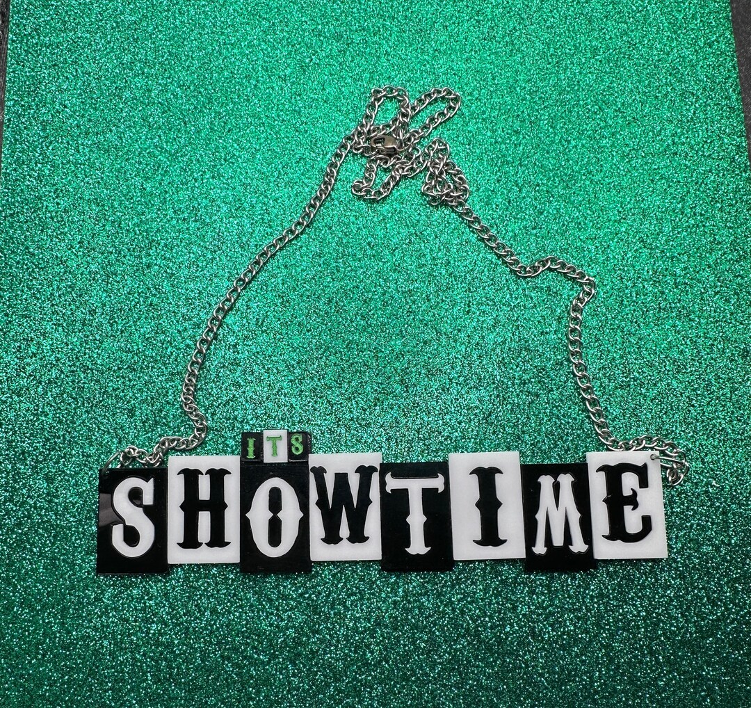 Betelgeuse “its Showtime” Sign Acrylic Necklace - Etsy