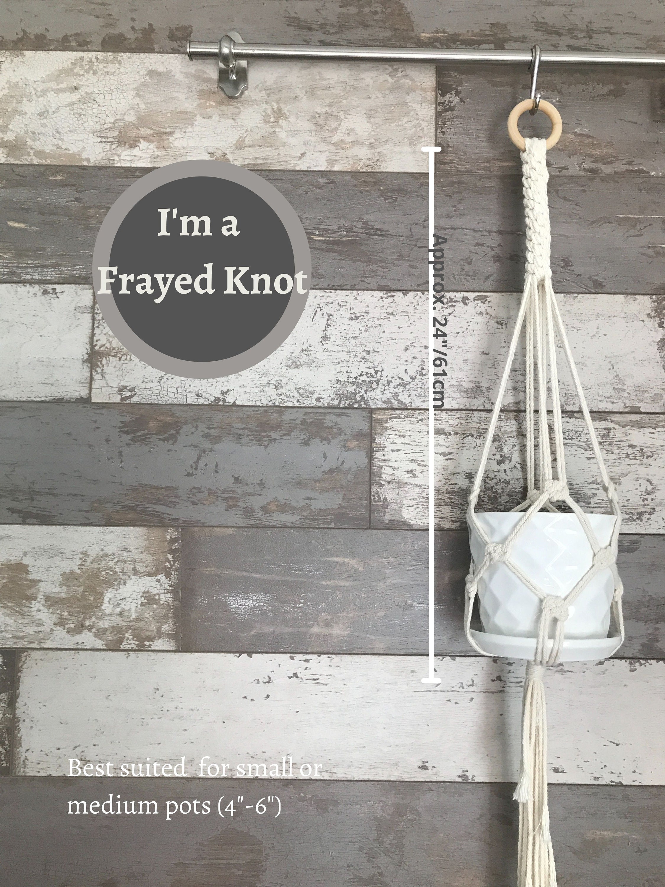 Crown Knot Hanger, Ceiling Plant Hanger, Macrame Ceiling Hanger, Plant ...