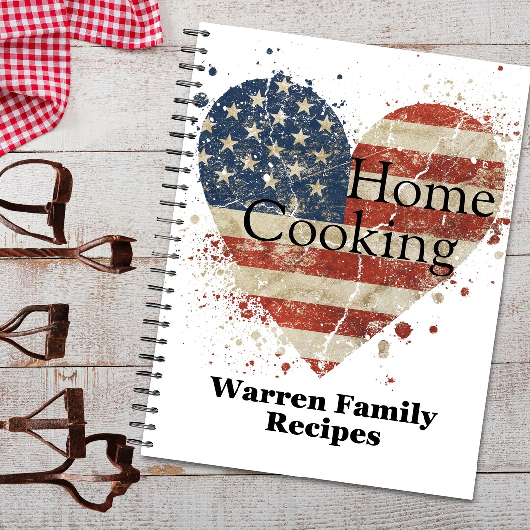 Personalized Family Recipe Book - Americana Style - Generations of Love ...