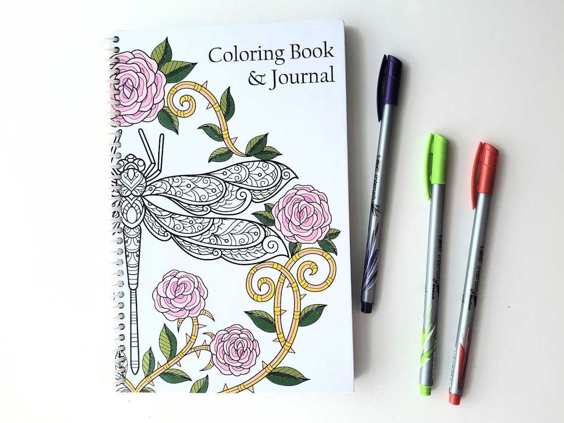 Coloring Book & Journal - Perfect for the Teen or Tween Animal Lover ...