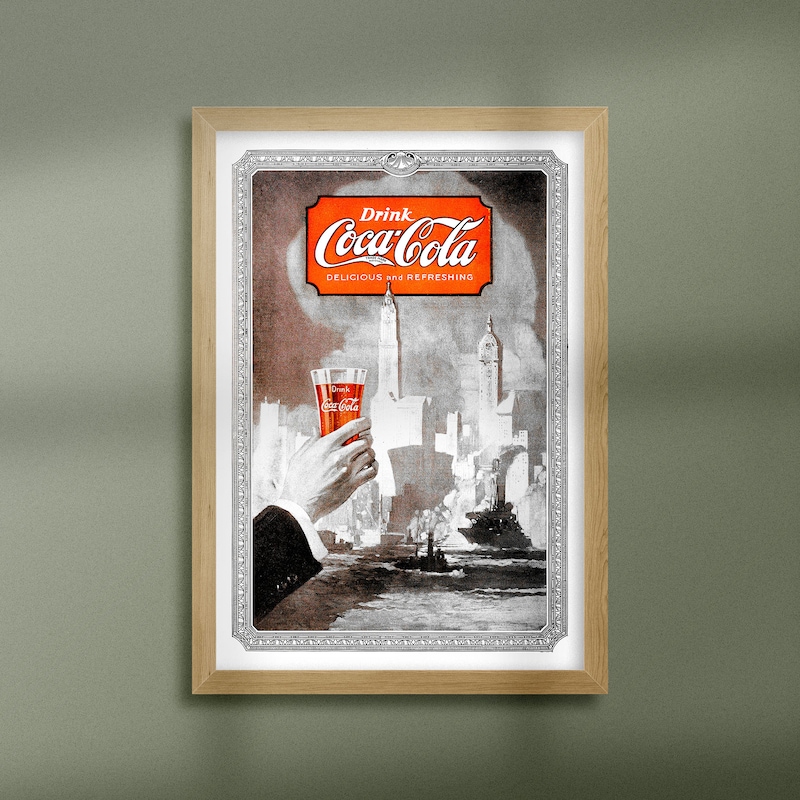 Coca Cola Poster - Etsy