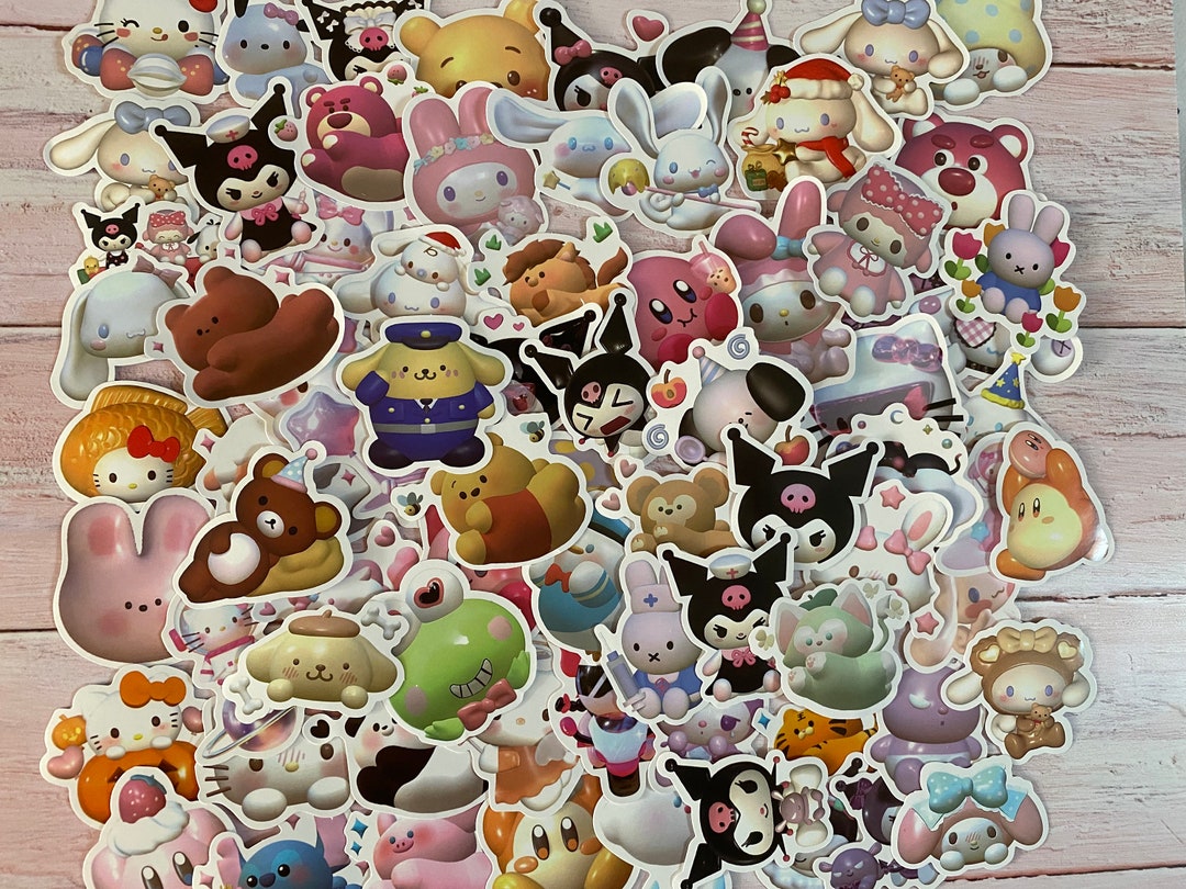 Mystery Cute Cartoon 3D Anime Stickers - Etsy UK