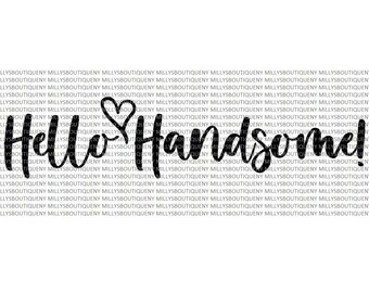 Hello Gorgeous JPEG SVG, Mirror Decal, Rearview Decal, Cute Decal ...