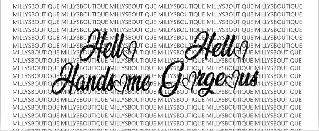 Hello Gorgeous Hello Handsome Decal - Etsy