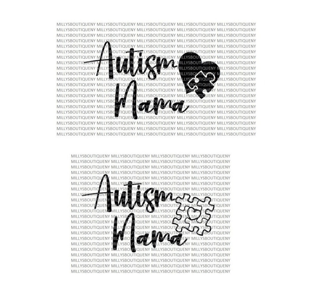 Autism Mama JPG SVG DUO, Autistic Parent, Autism Decal, Autism Mama ...