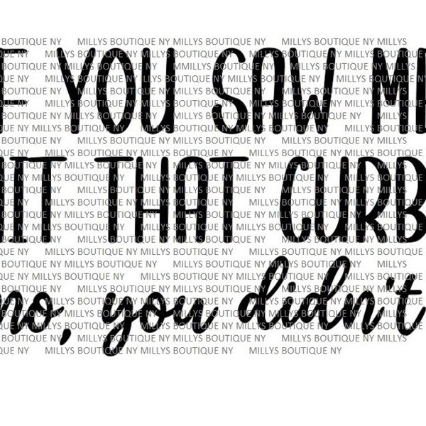 That Curb Hit Me Svg - Etsy