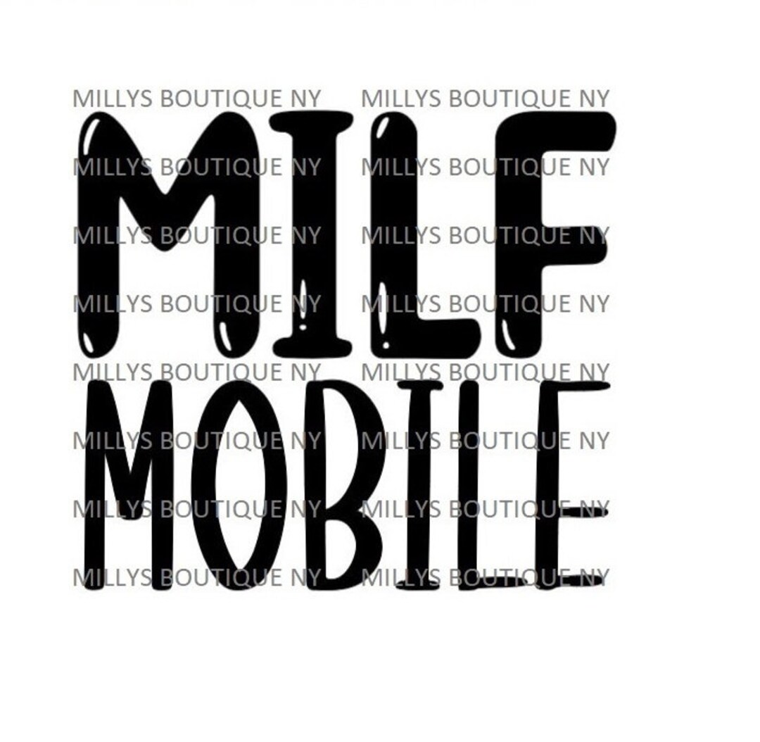 MILF Mobile SVG JPEG Cricut Image Car Decal Decal Svg - Etsy