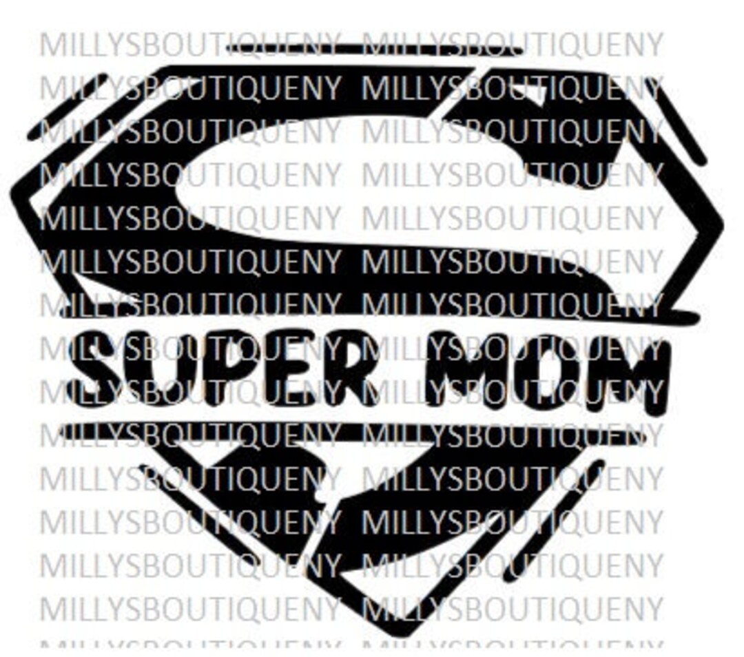 SUPERMOM JPEG SVG, Cricut Decal, Decal Image, Cute Decal, Simple Decal ...