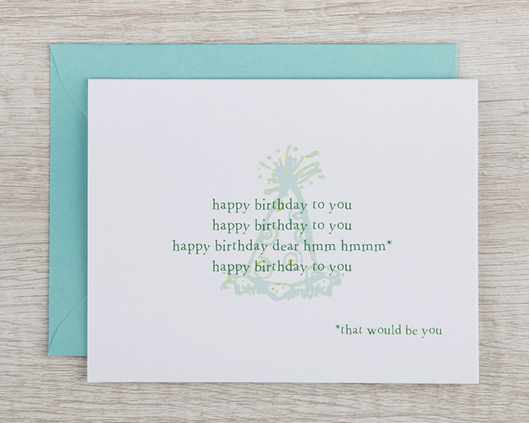 Funny Singing Birthday Card / Celebration Greeting Card / - Etsy