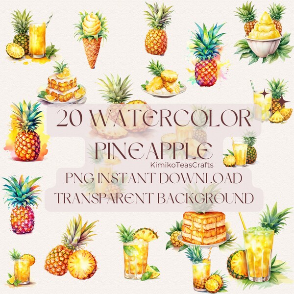 Pineapple Clip Art - Etsy
