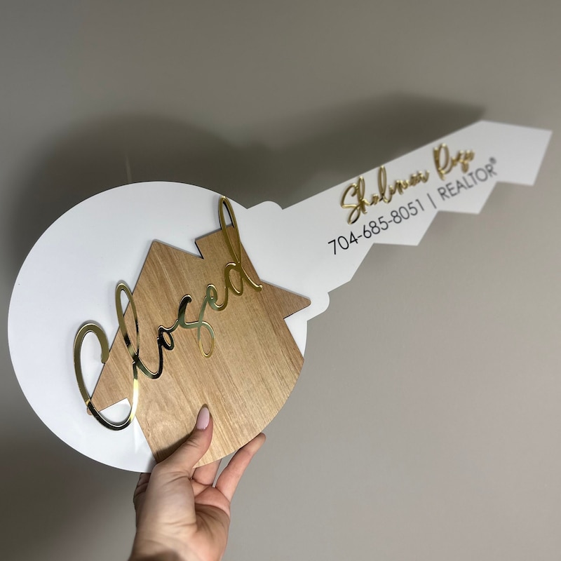Realtor Key Sign - Etsy