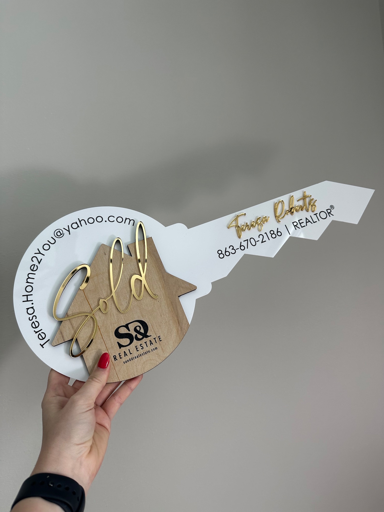 Personalized Realtor Key With Logo | Closing Realty | House Sold ...