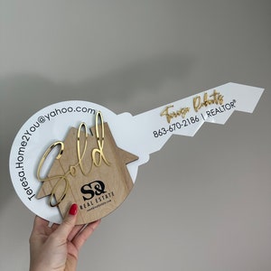Personalized Realtor Key With Logo | Closing Realty | House Sold ...