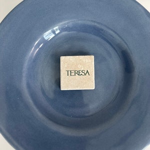 Travertine Stone Acrylic Place Card Settings, Acrylic Place Names ...