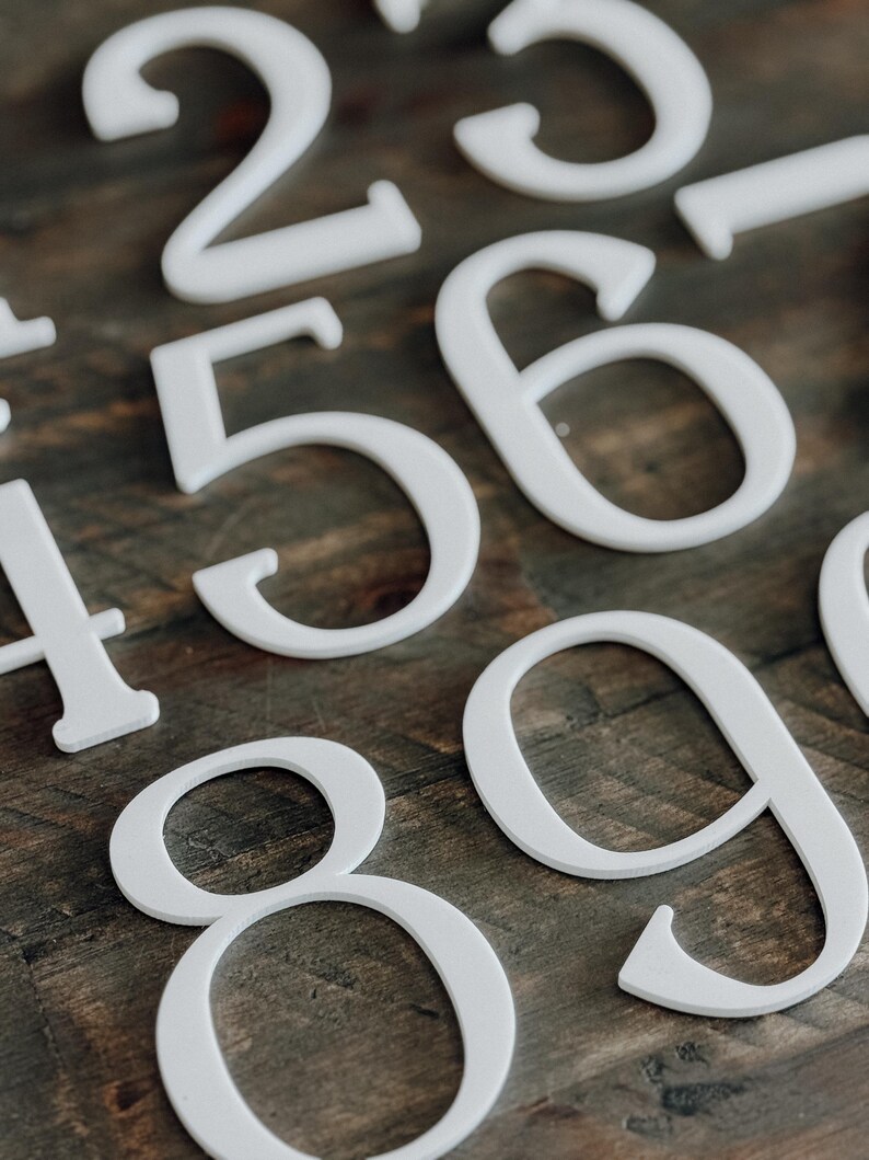 3D Wedding Table Numbers | DIY With 3M Tape Adhesive | Custom Layered ...