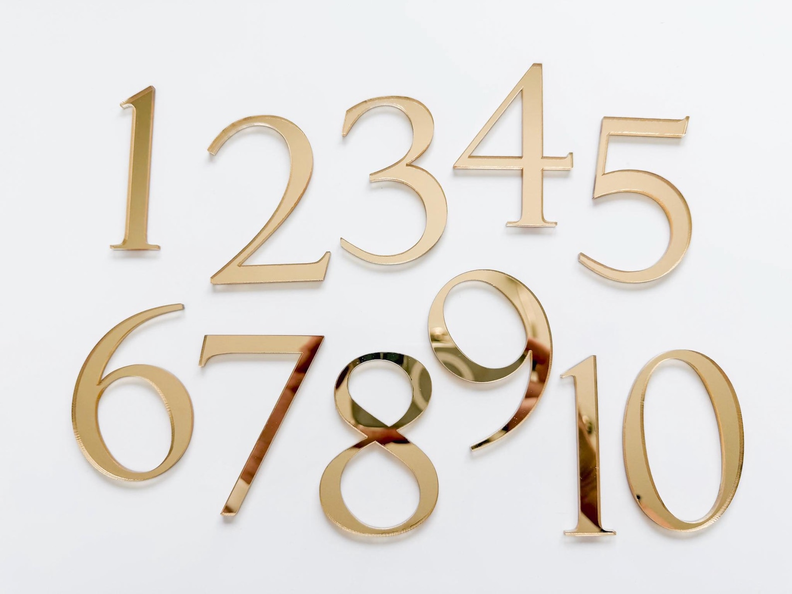 3D Wedding Table Numbers | DIY With 3M Tape Adhesive | Custom Layered ...