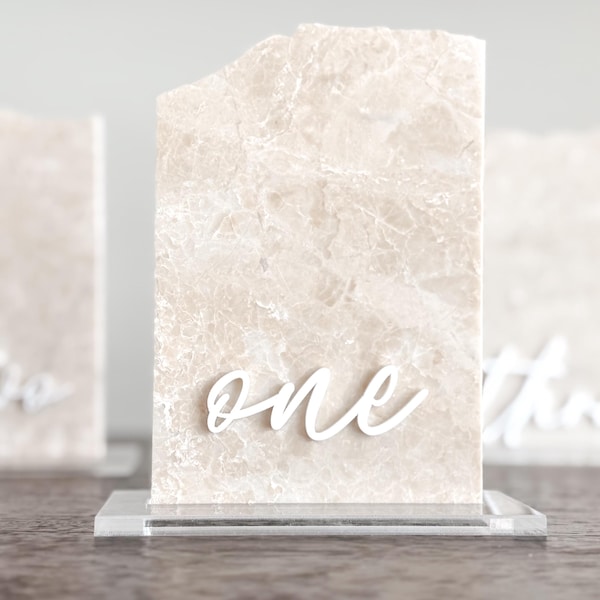 Stone Table Numbers - Etsy