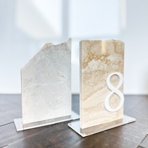 3D Marble Stone Table Numbers | Wedding Unique Signage | Custom Layered ...