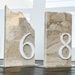 3D Marble Stone Table Numbers | Wedding Unique Signage | Custom Layered ...