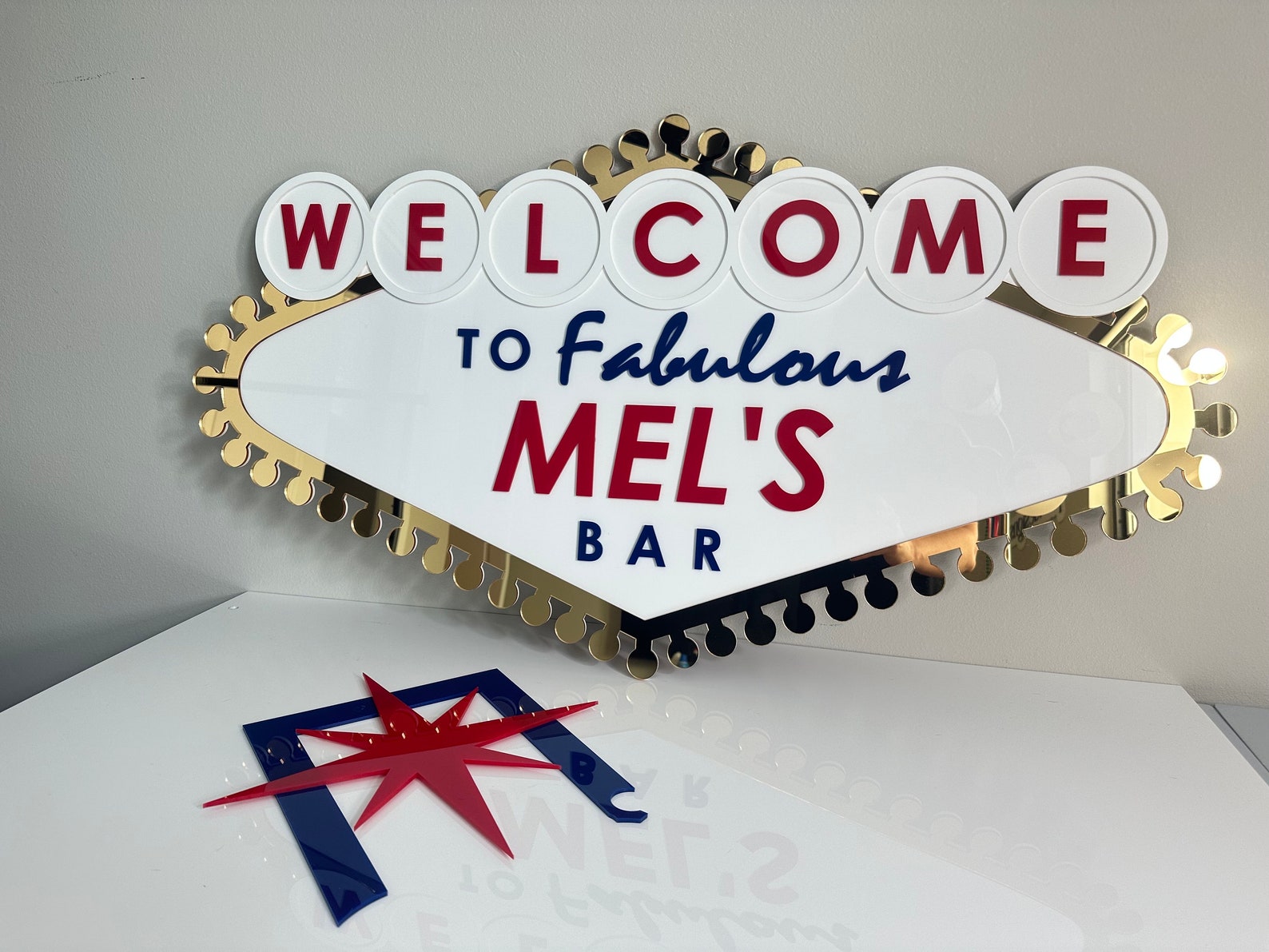 Acrylic Las Vegas Sign | 3D Layered Sign | Welcome to Fabulous Las ...