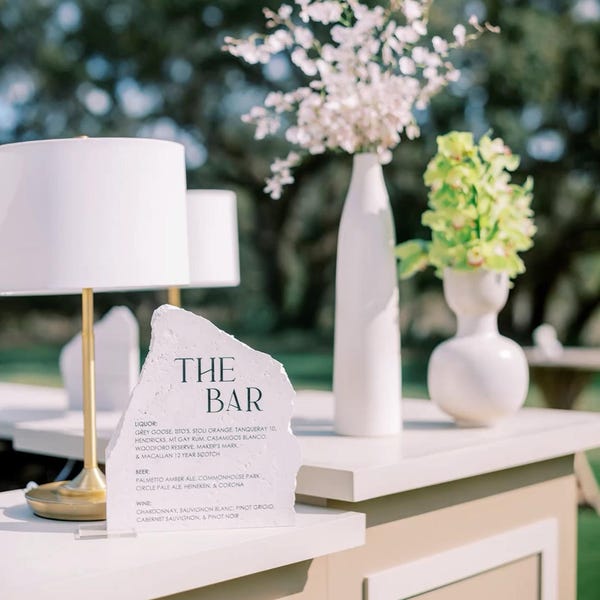 Marble Wedding Sign - Etsy