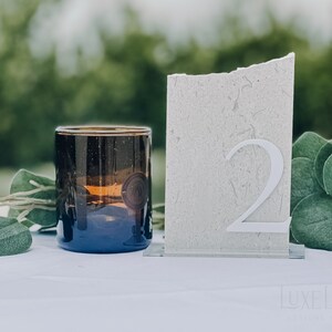 3D Limestone Stone Table Numbers | Wedding Unique Signage | Custom ...