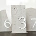 3D Limestone Stone Table Numbers Wedding Unique Signage Custom Layered ...
