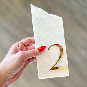 3D Marble Stone Table Numbers | Wedding Unique Signage | Custom Layered ...