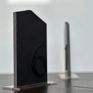 3D Black Matte Limestone Stone Table Numbers | Wedding Unique Signage ...