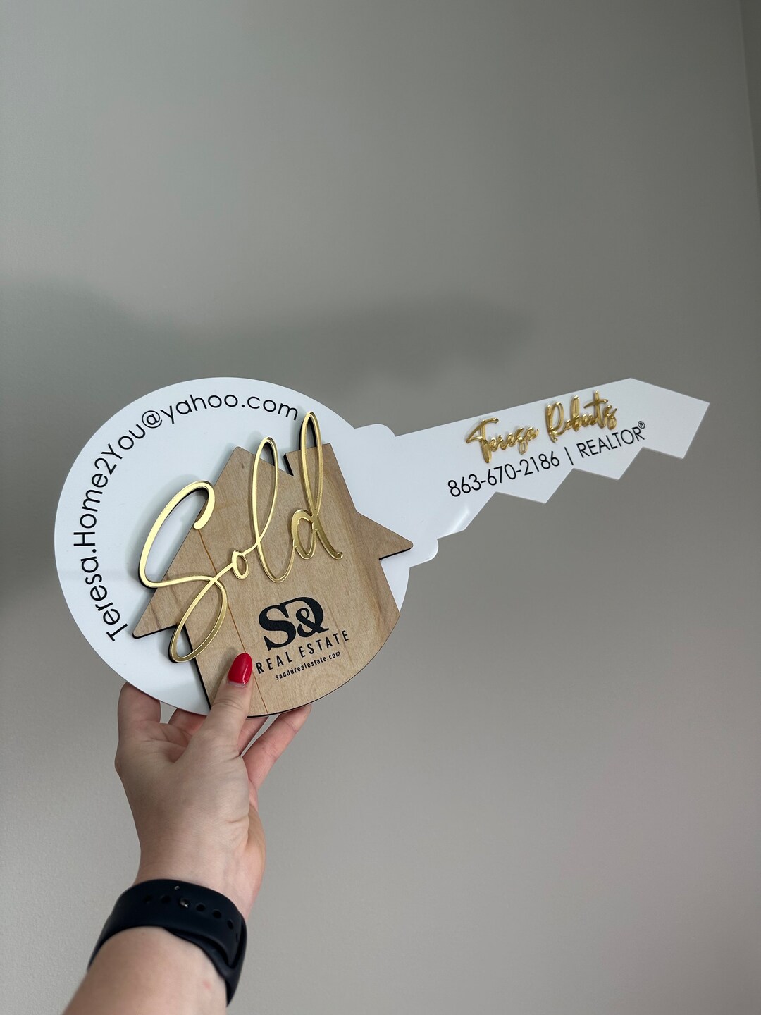 Personalized Realtor Key With Logo | Closing Realty | House Sold ...