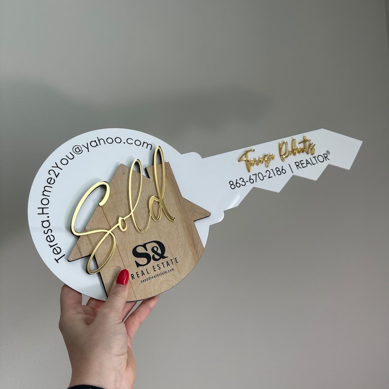 Realtor Sold Sign - Etsy