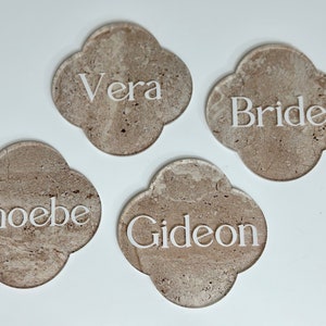 Faux Stone Acrylic Place Card Settings Acrylic Place Names - Etsy