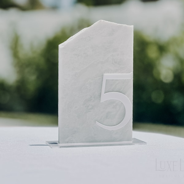 Stone Table Numbers - Etsy
