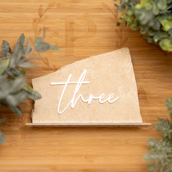 Custom Table Numbers - Etsy