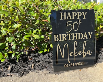 Acrylic Birthday Sign - Etsy