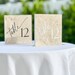 Marble Stone Table Numbers Wedding Unique Signage Custom Layered Decor ...