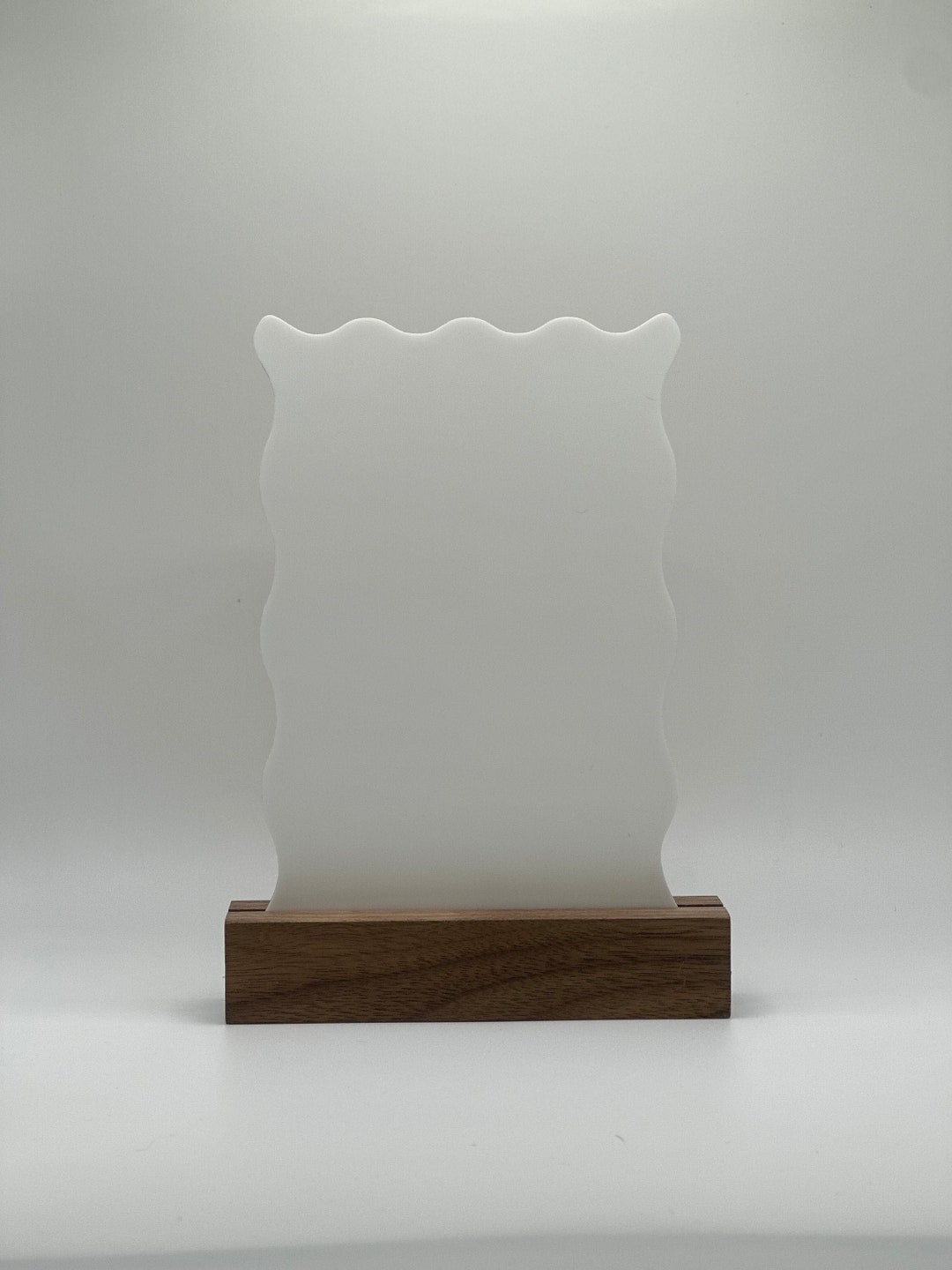 White Wavy Ripple Blank Acrylic Table Numbers Acrylic Sign DIY Cast ...