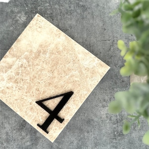 3D Marble Stone Table Numbers Wedding Unique Signage - Etsy